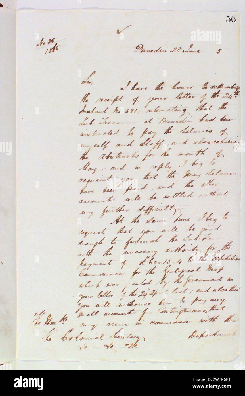 Colonial period manuscript hi-res stock photography and images - Alamy