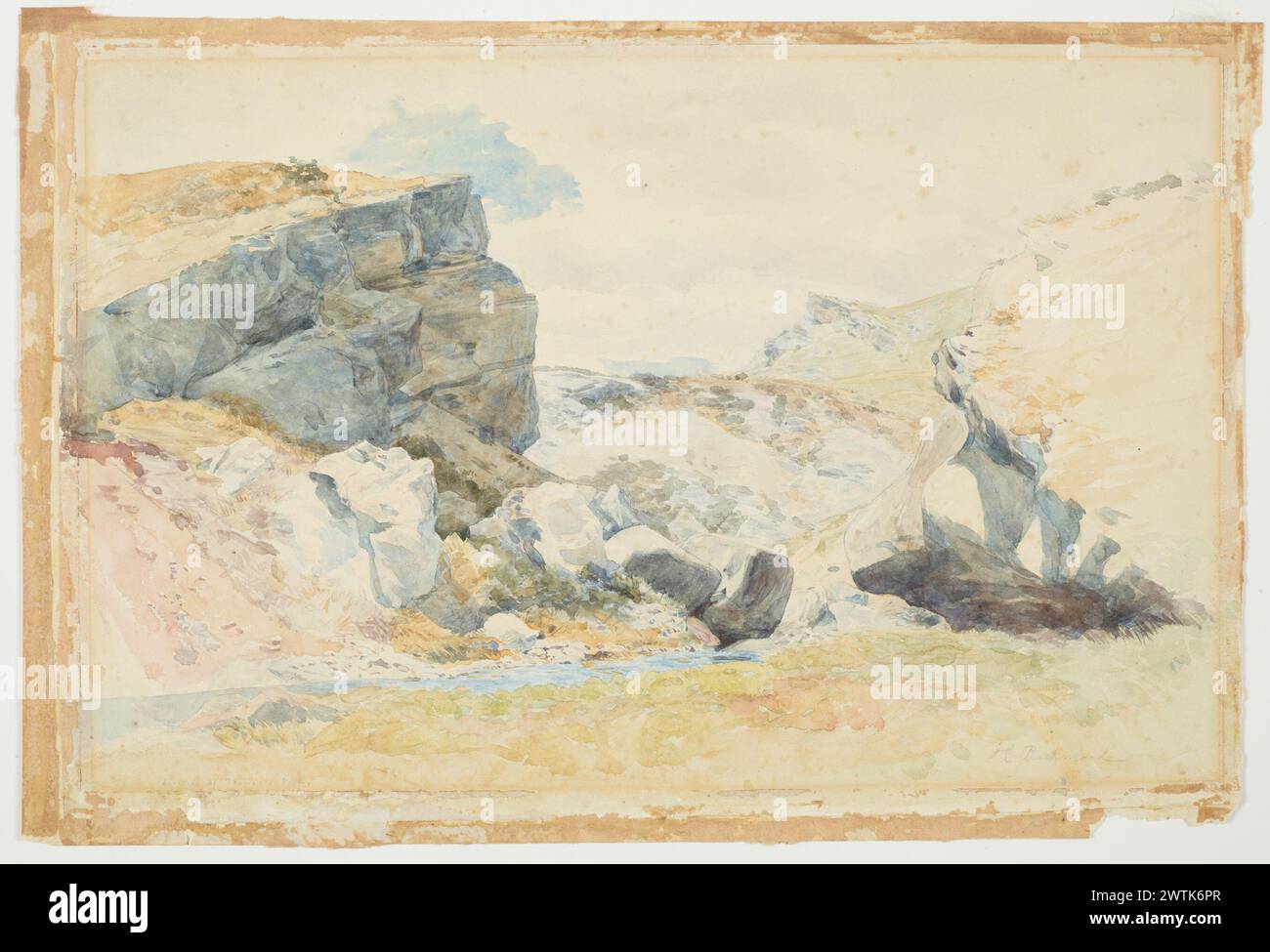 Junction of Thomas and Porter Rivers watercolours, works on paper Stock ...