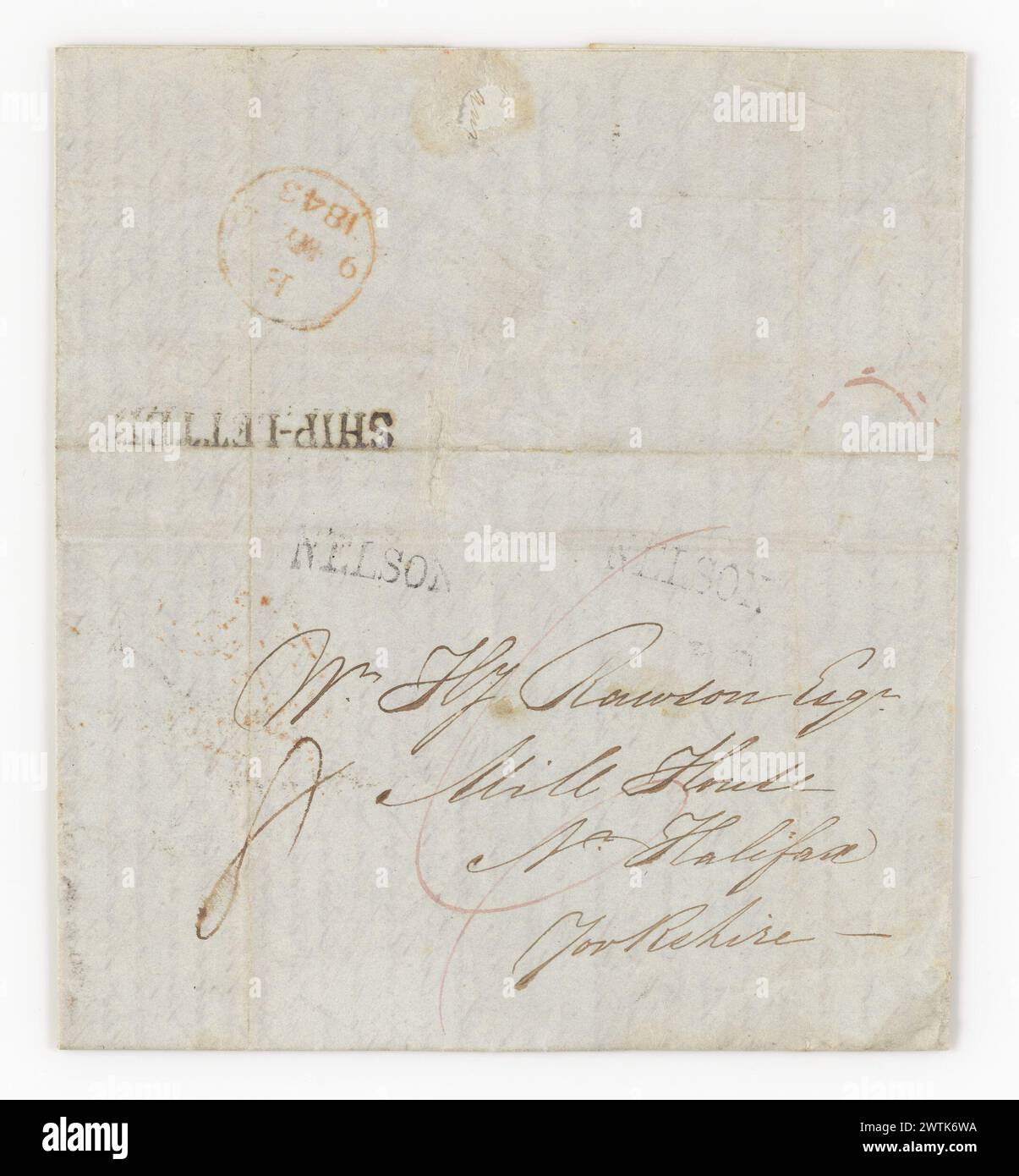 Entire pre-stamp letter Visual and Verbal Communication, letters Stock ...