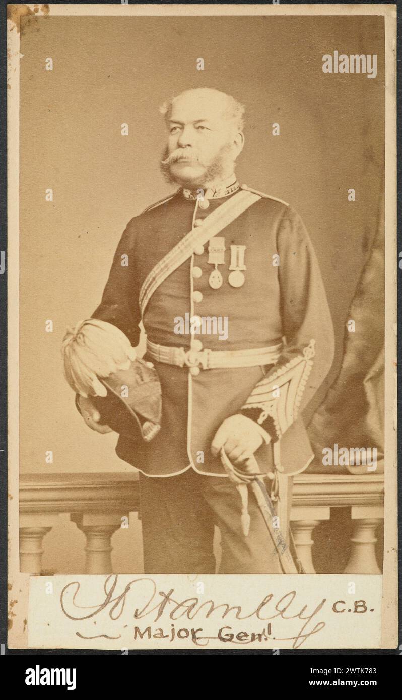 Major General H. Stanley C.B. cartes-de-visite, black-and-white prints ...
