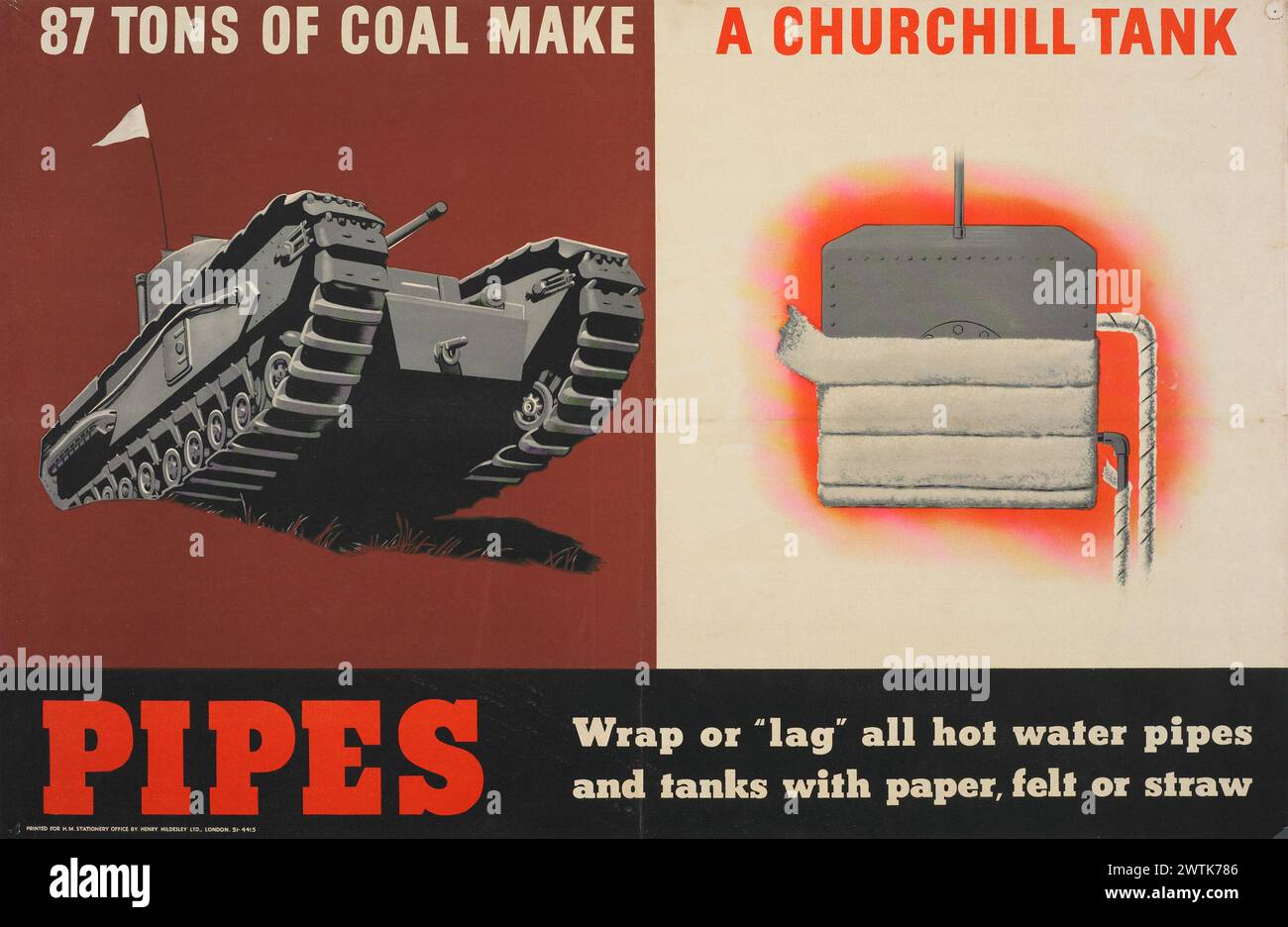 Poster, 'Pipes' political posters Stock Photo - Alamy