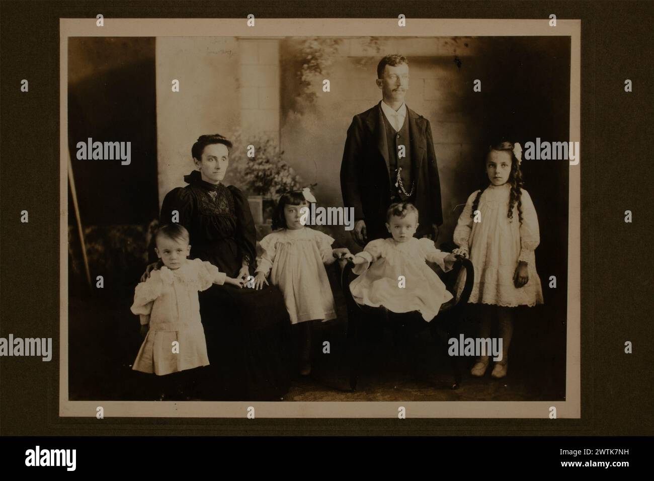 Gelatin silver print - Group portrait of Cyprien Regnier's family ...