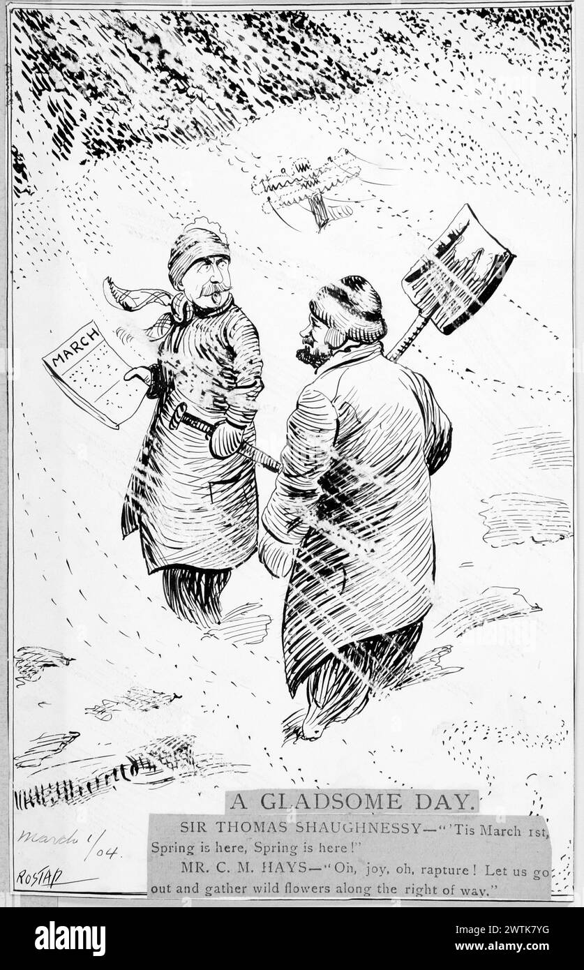 Cartoon - A Gladsome Day Rostap (1866-1949 Stock Photo - Alamy