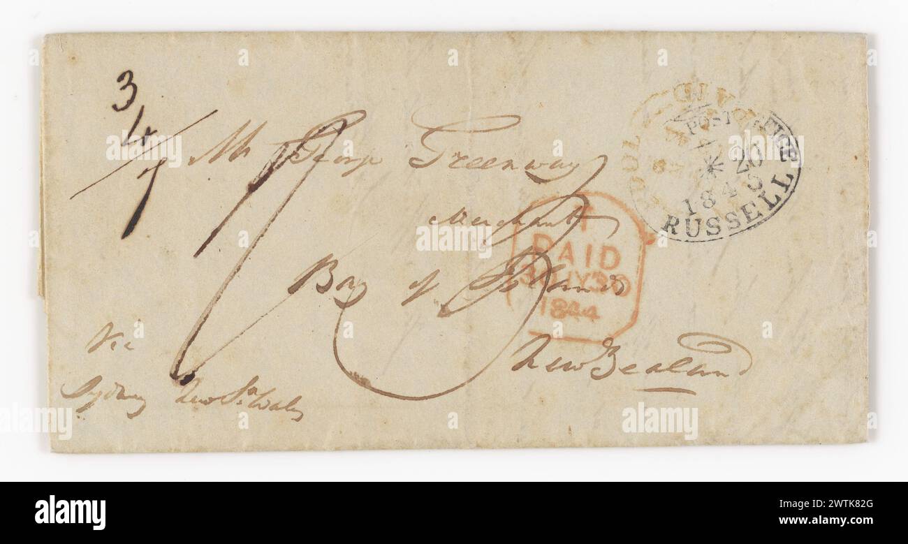 Entire pre-stamp letter Visual and Verbal Communication, letters Stock ...