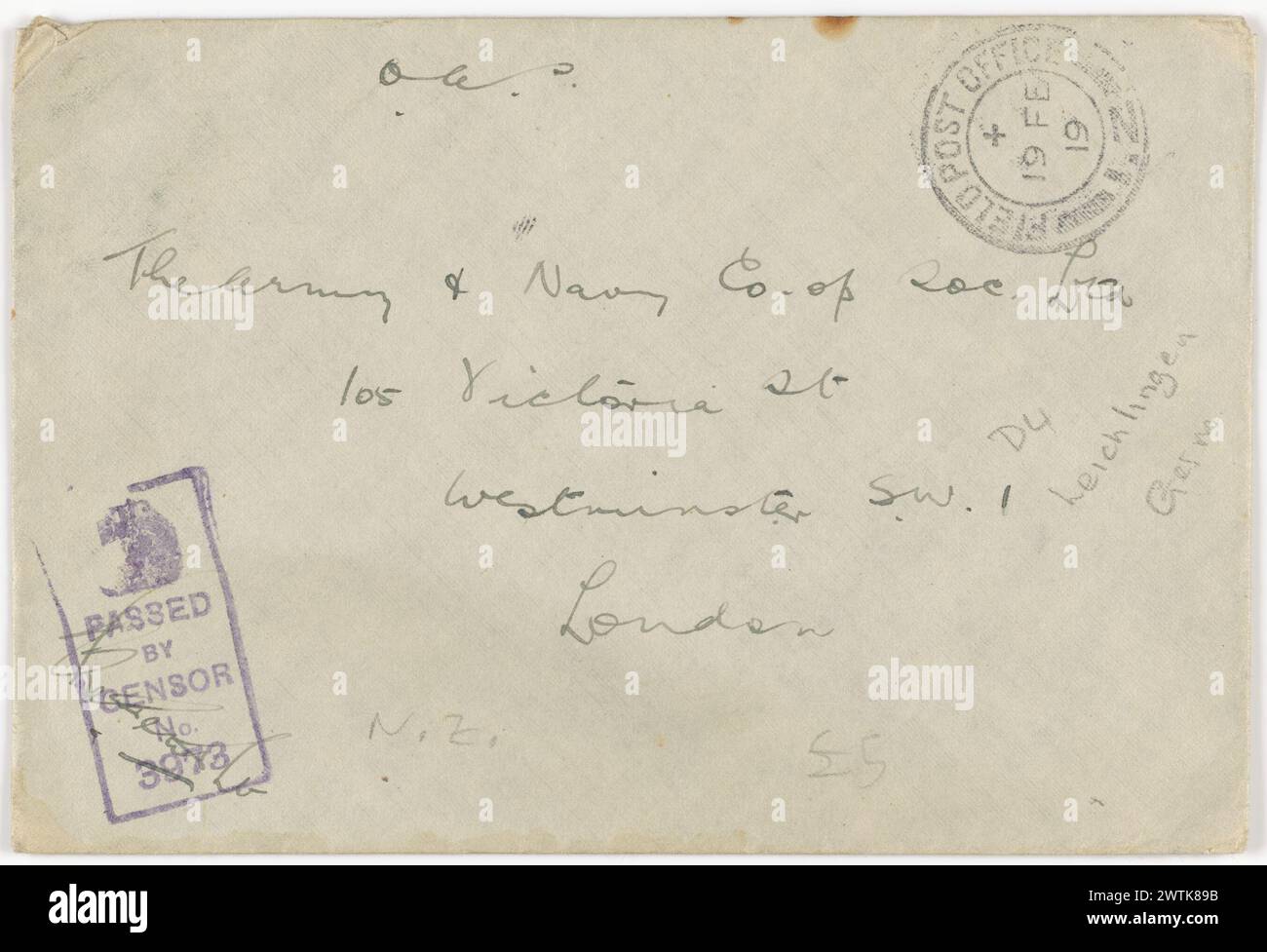 Philatelic 'cover' [envelope], WWI Visual and Verbal Communication ...