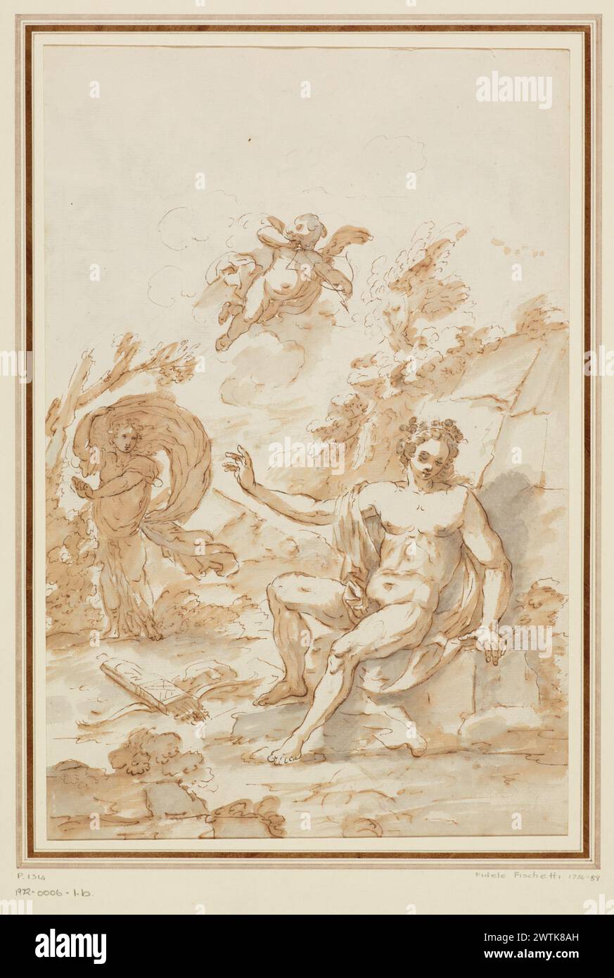 Apollo, Daphne and Cupid works on paper Stock Photo - Alamy