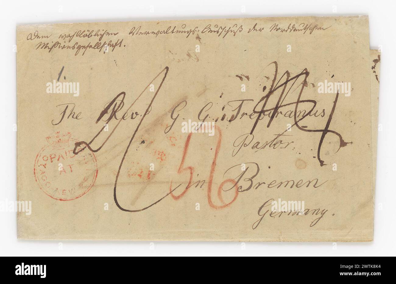 Entire pre-stamp letter Visual and Verbal Communication, letters Stock ...