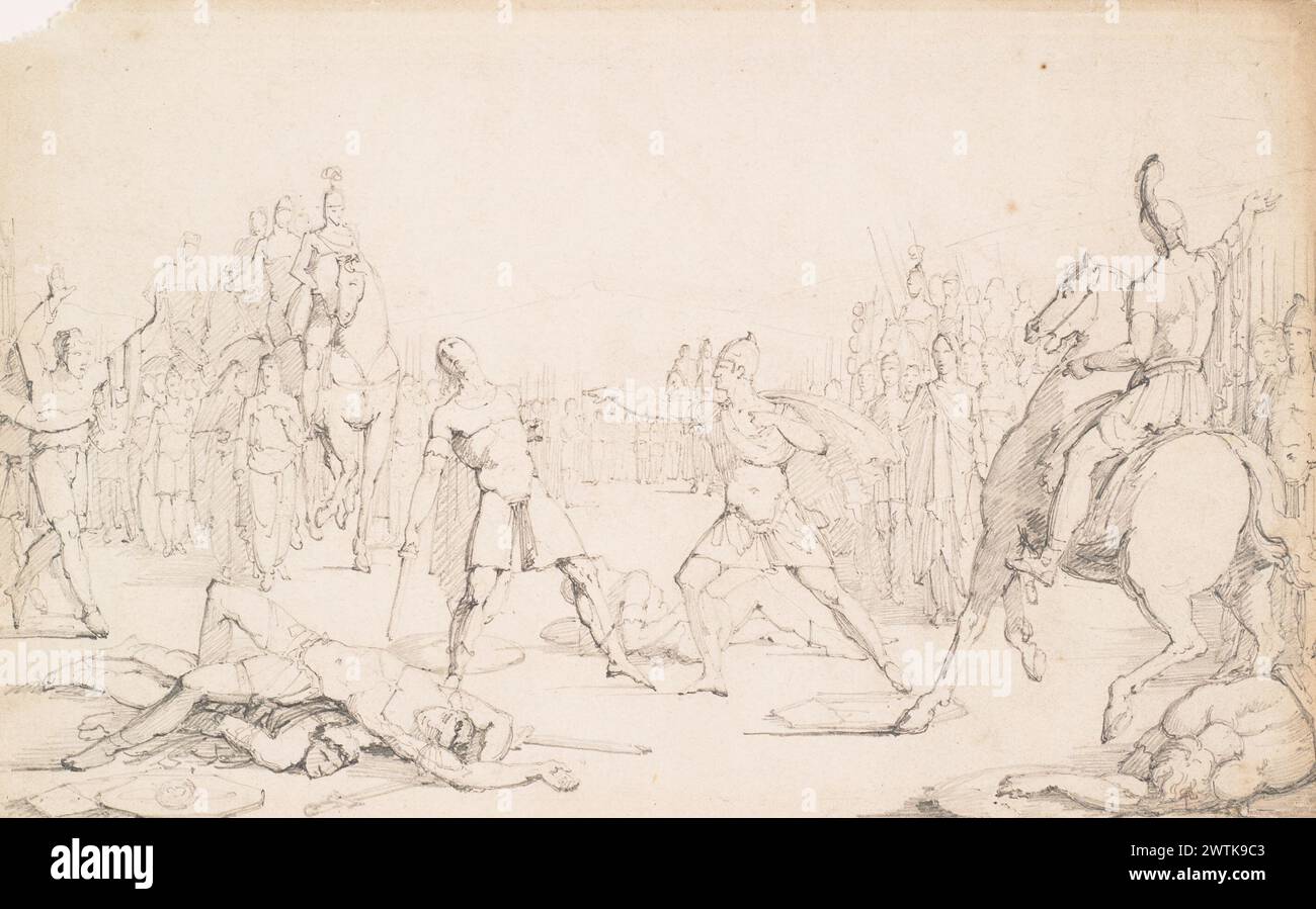 Untitled [Battle scene] drawings, works on paper Stock Photo - Alamy