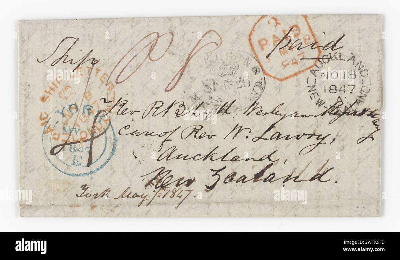 Entire pre-stamp letter Visual and Verbal Communication, letters Stock ...