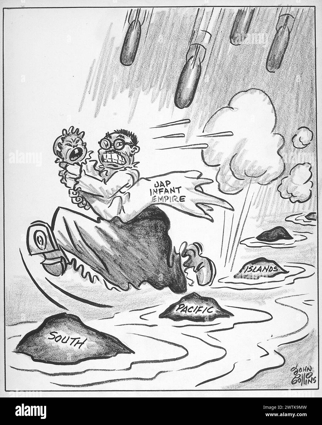 Cartoon - Hon. Liza. John Collins (1917-2007 Stock Photo - Alamy