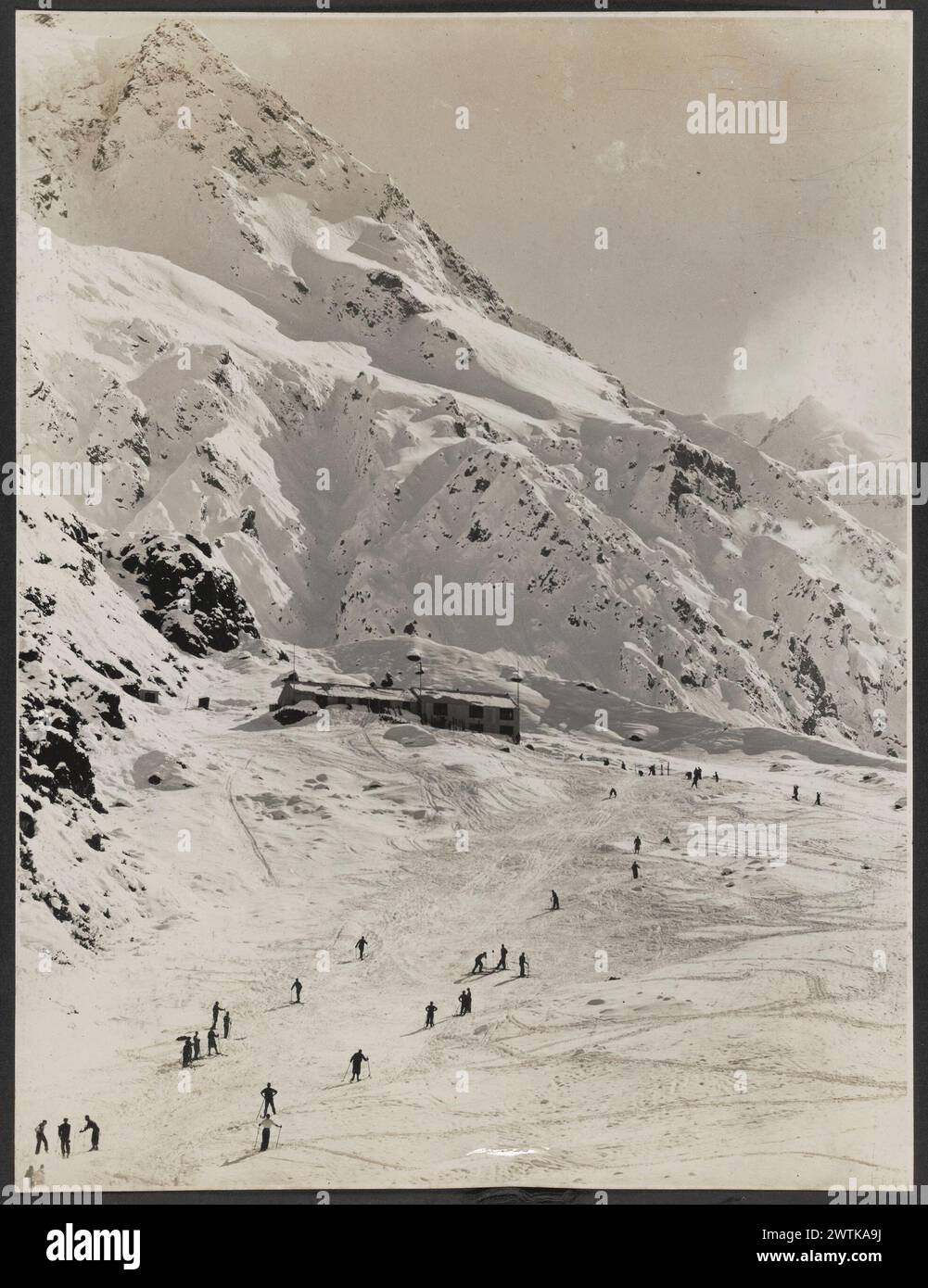 Tasman Chalet, Mount Cook. From the album: The Lambton album gelatin ...
