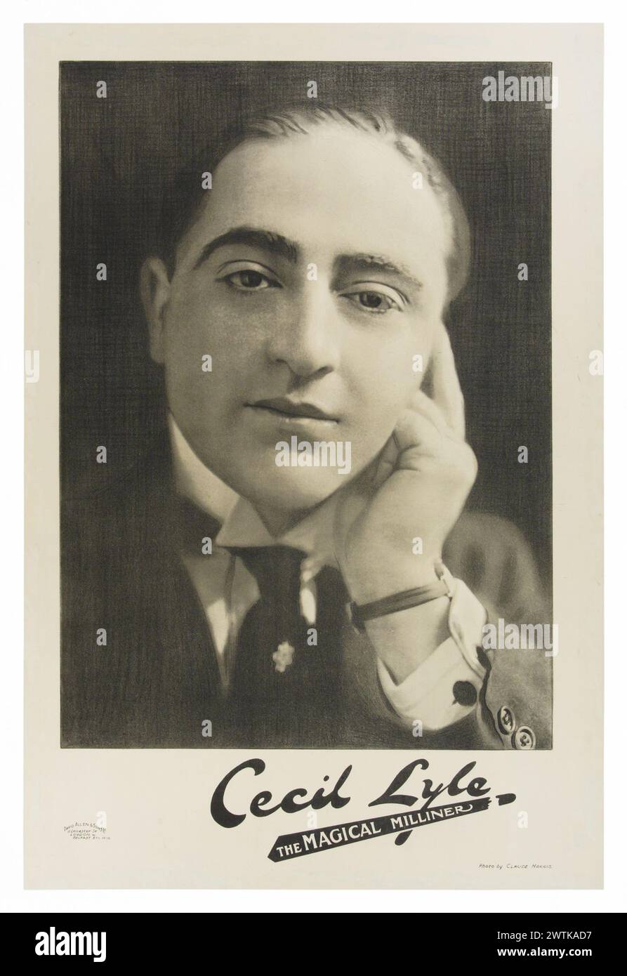 Magic poster - Cecil Lyle The Magical Milliner Claude Harris (1883-1961 ...