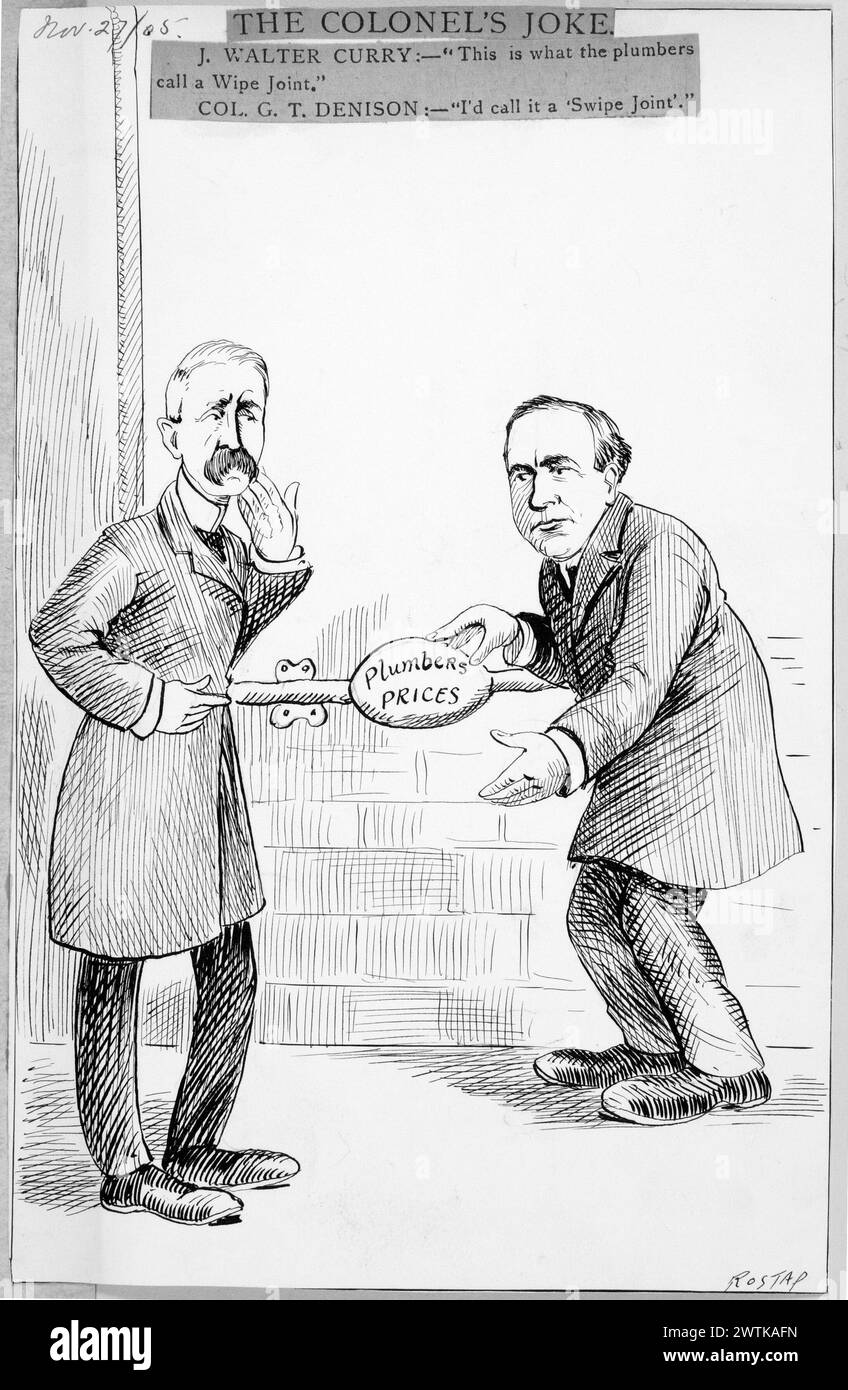 Cartoon - The Colonel's Joke Rostap (1866-1949 Stock Photo - Alamy