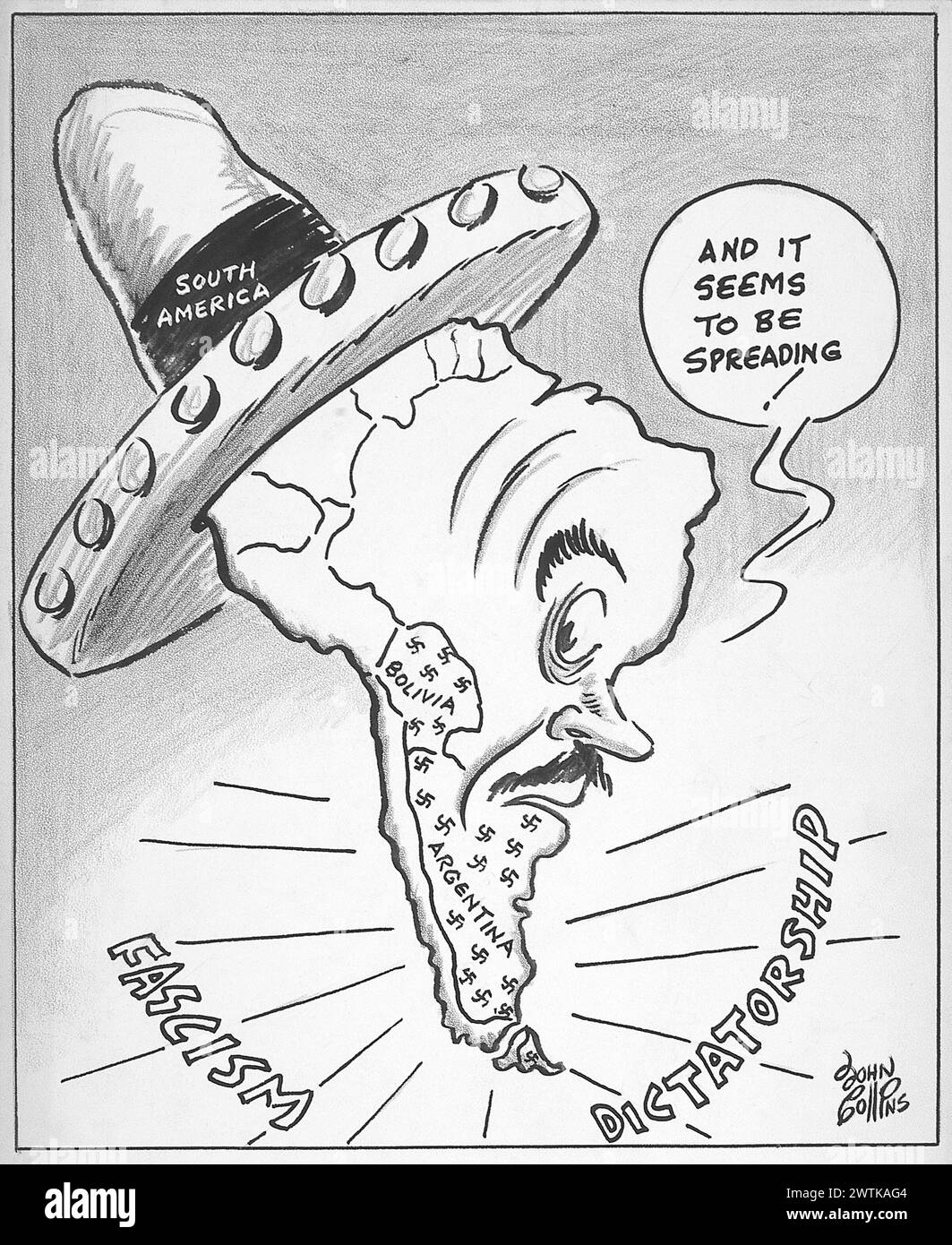 Cartoon - German Measles ?. John Collins (1917-2007 Stock Photo - Alamy