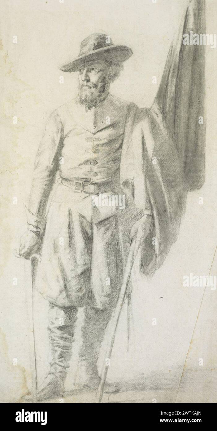 Standard bearer drawings, works on paper Stock Photo - Alamy