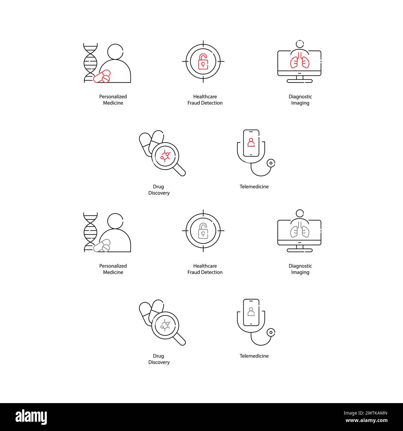 Ai in medicine key application and their benefits Stock Vector Images ...
