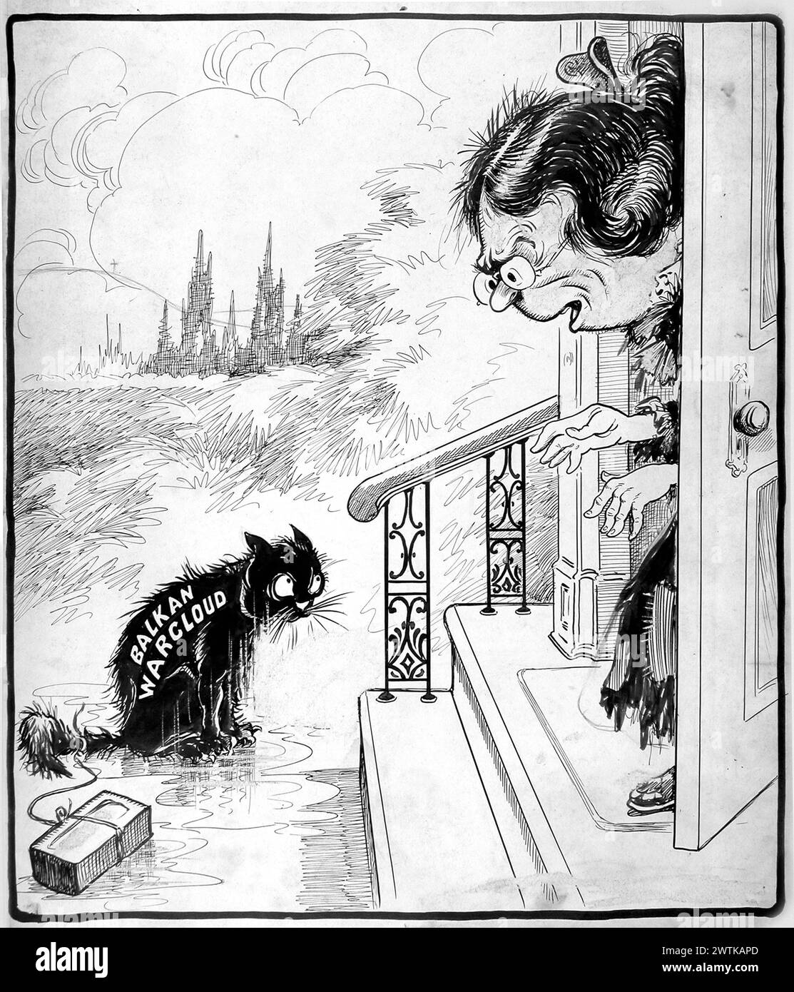 Balkan war illustration cartoon hi-res stock photography and images - Alamy