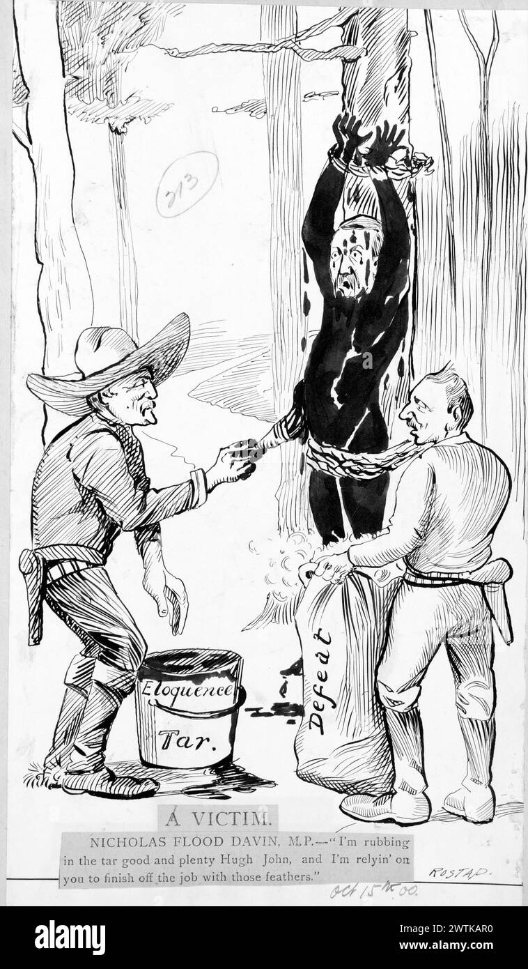Cartoon - A Victim Rostap (1866-1949 Stock Photo - Alamy