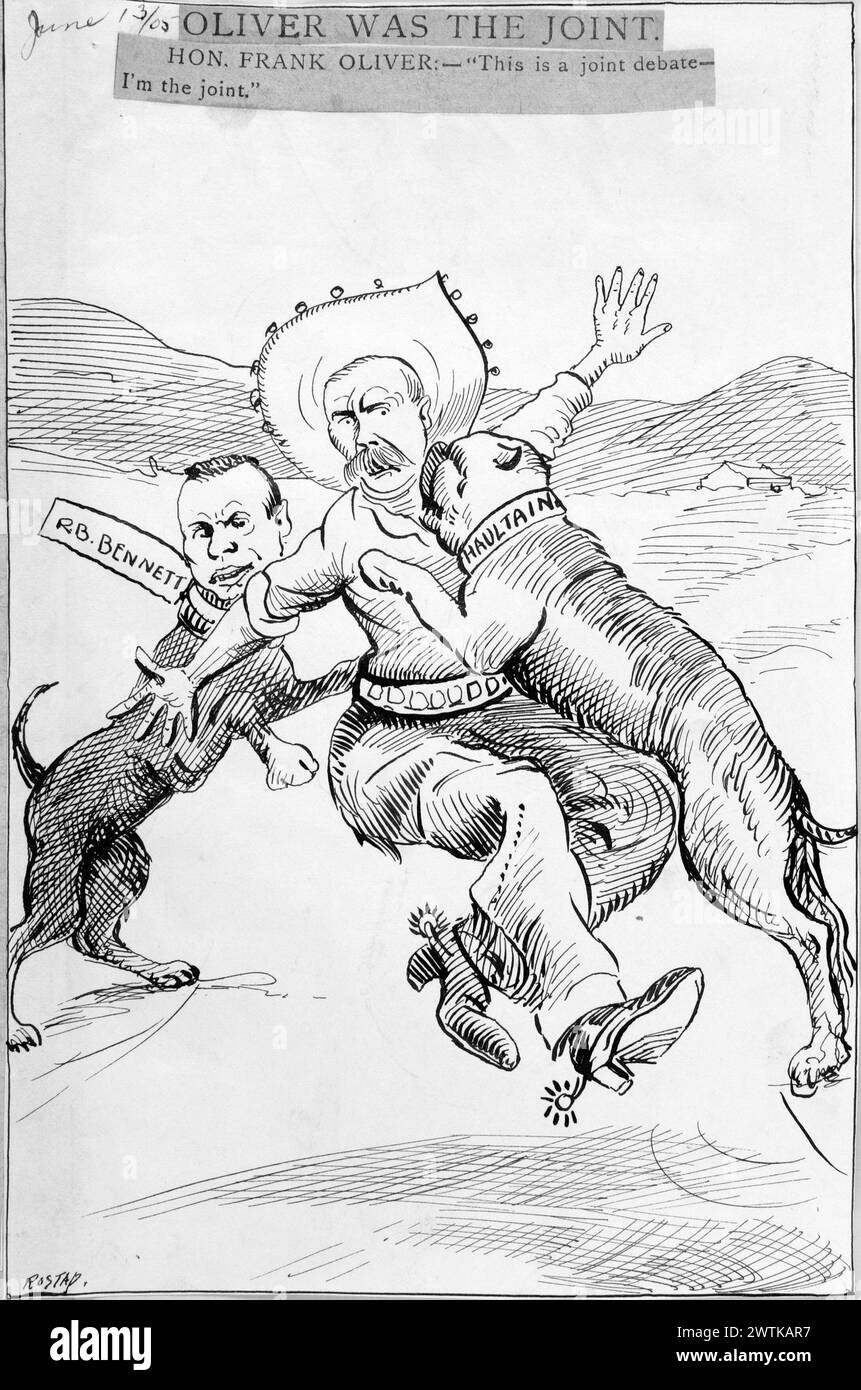 Cartoon - Oliver was the Joint Rostap (1866-1949 Stock Photo - Alamy