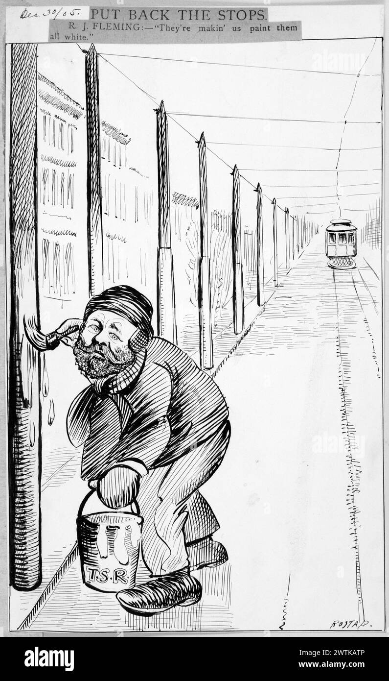 Cartoon - Put Back The Stops Rostap (1866-1949 Stock Photo - Alamy