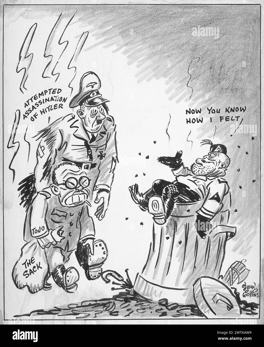 Cartoon - Misery Loves Company. John Collins (1917-2007 Stock Photo - Alamy