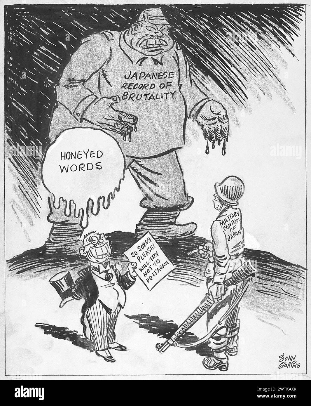 Cartoon - Actions Speak Louder than Words. John Collins (1917-2007 ...