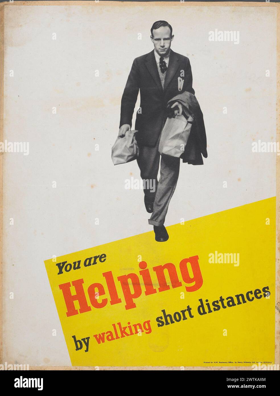'You are helping by walking short distances' poster political posters ...