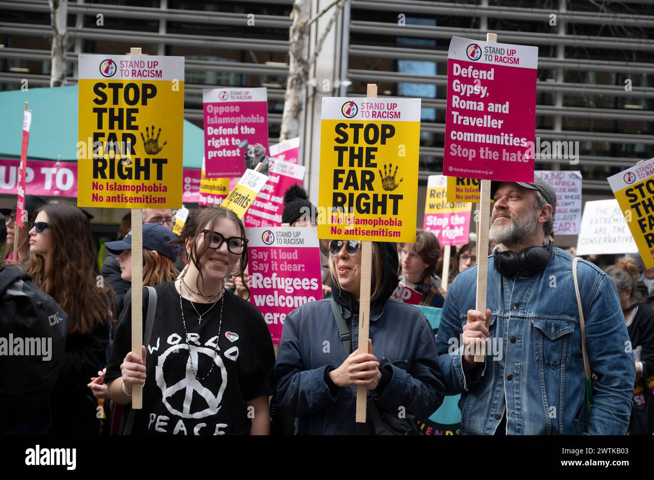 UN Day of Action against racism. Rally outside the Home Office ...