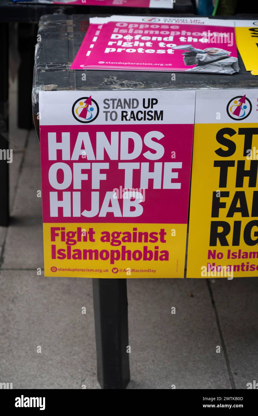 UN Day of Action against racism. Rally outside the Home Office ...