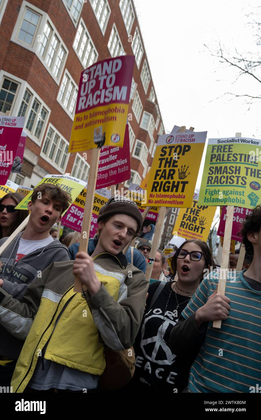 UN Day of Action against racism. Rally outside the Home Office ...
