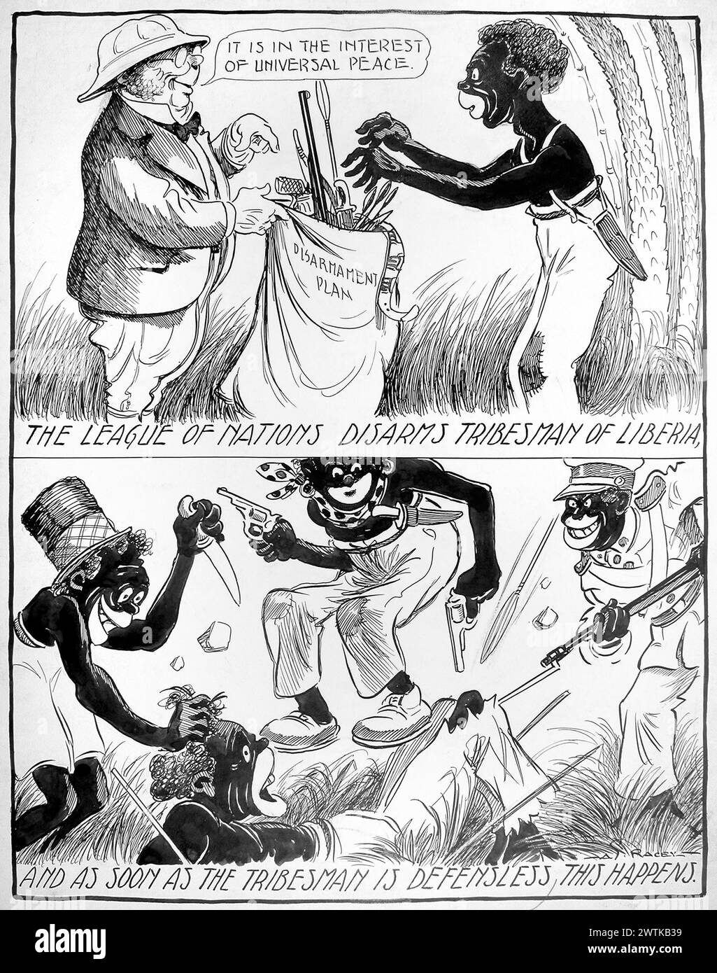 Cartoon - Disarmament a World-Lesson in Human Nature Arthur George ...