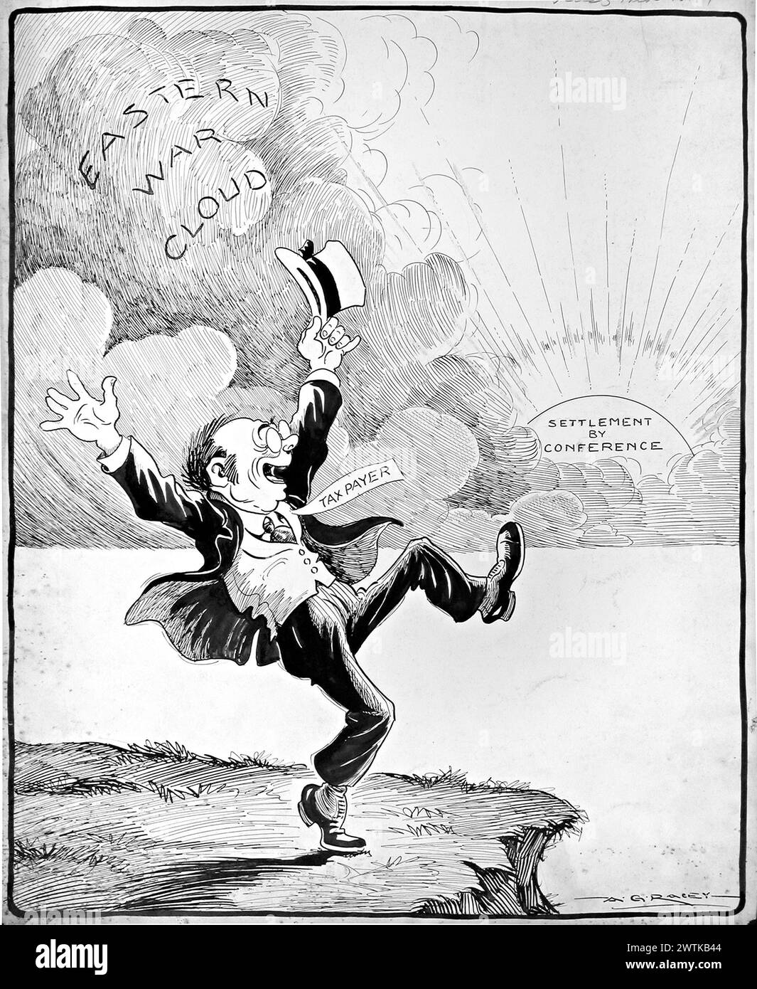 Cartoon - The Threatened Storm Lifts Arthur George Racey (1870-1941 ...