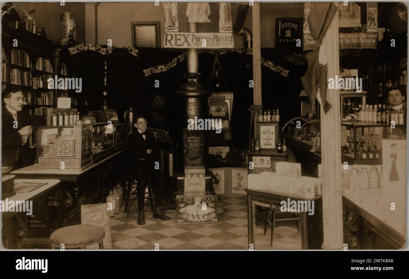 Gelatin silver print - Interior of a grocery store, Saint-Jean ...