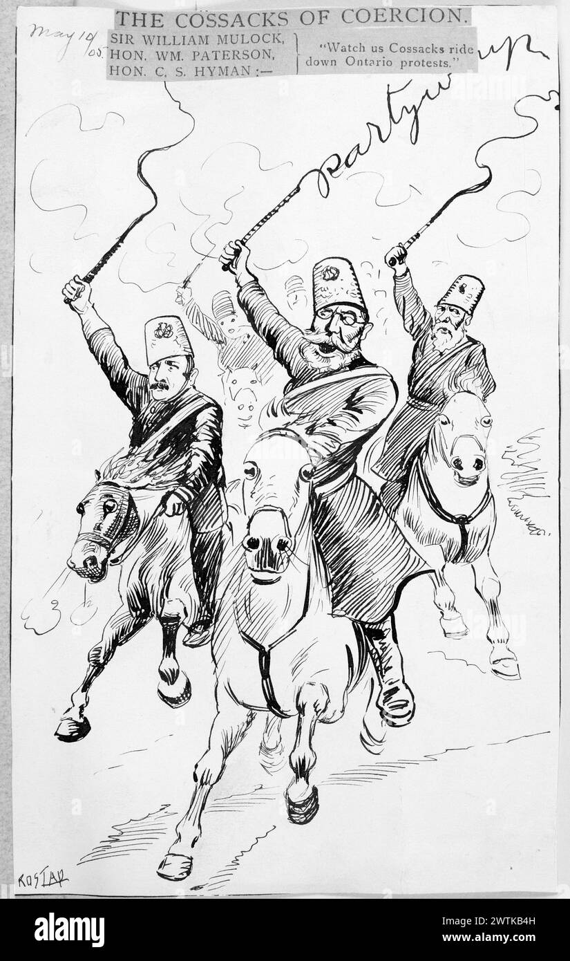 Cartoon - The Cossacks of Coercion Rostap (1866-1949 Stock Photo - Alamy
