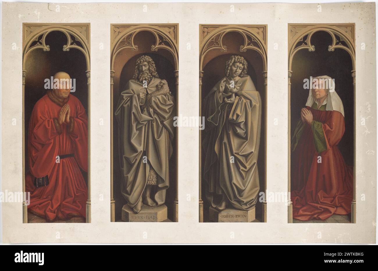 Four portraits, of Judocus Vyts, Lord of Pomele, his wife Isabelle de ...