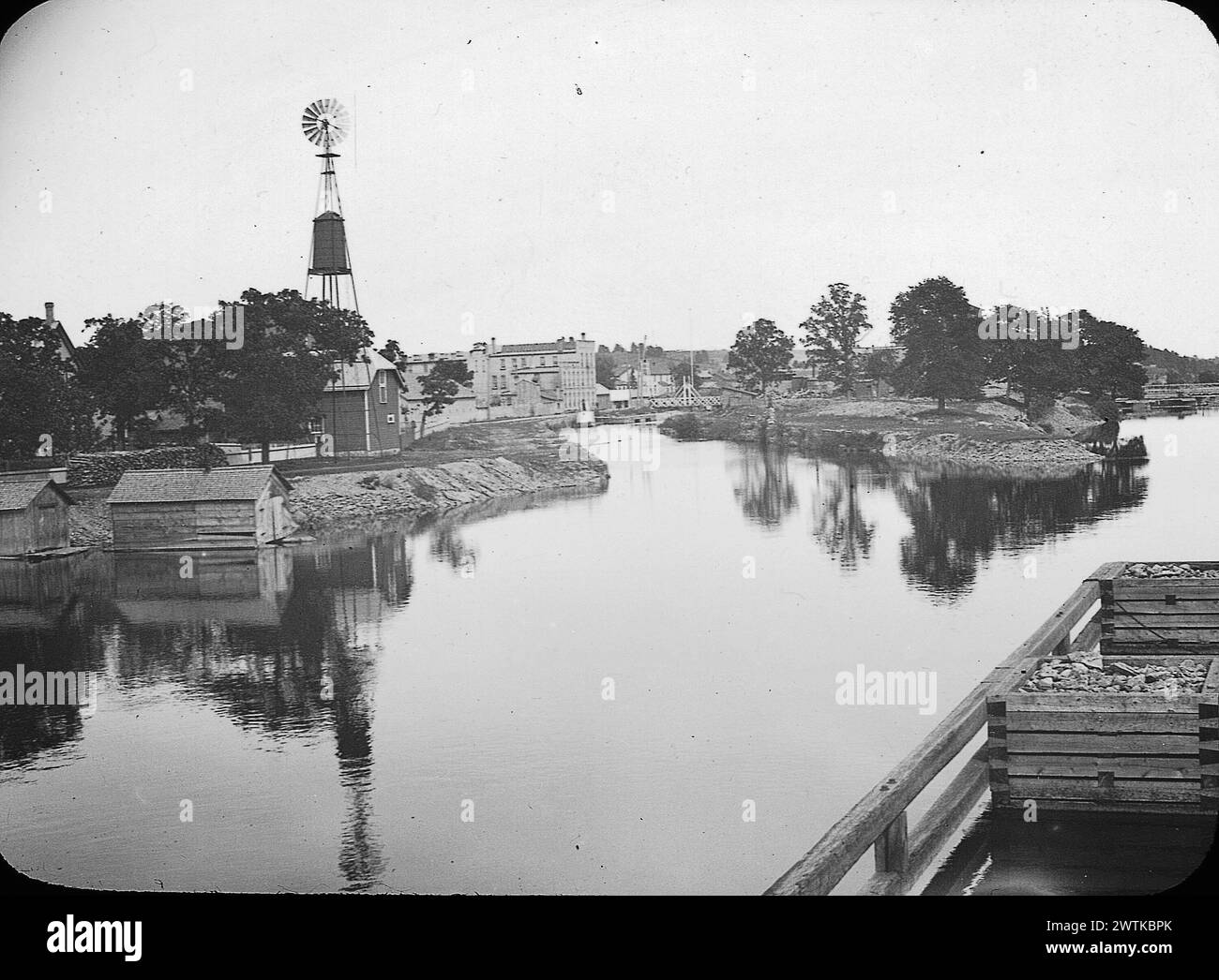 Transparency - Looking East, upper approach to Fenelon Lock, Trent ...
