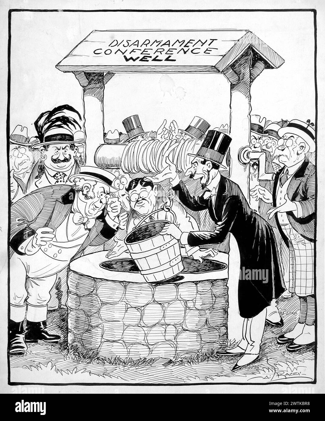 Cartoon - Those Conferences Arthur George Racey (1870-1941 Stock Photo ...