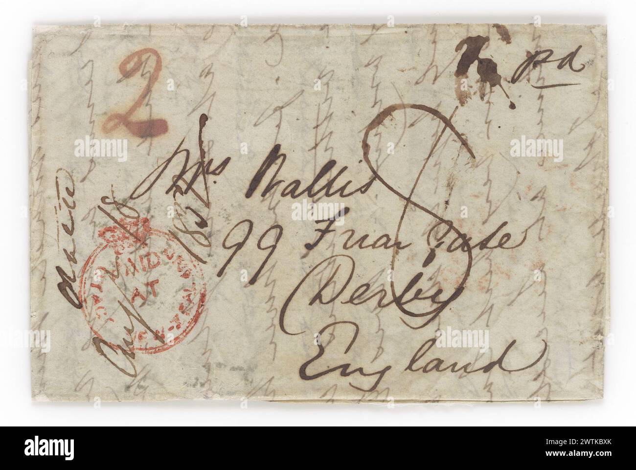 Entire pre-stamp letter Visual and Verbal Communication, letters Stock ...