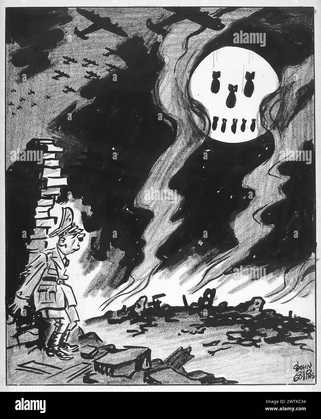 Man in the moon cartoon Black and White Stock Photos & Images - Alamy