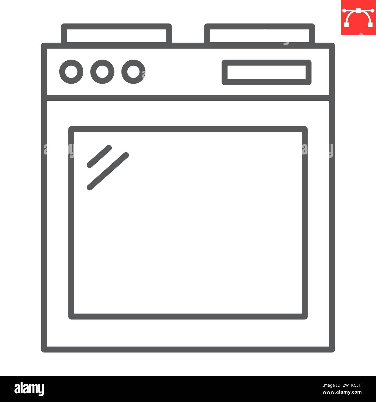 Stove solid icon oven hi-res stock photography and images - Alamy