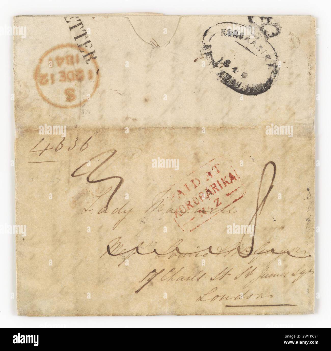 Entire pre-stamp letter Visual and Verbal Communication, letters Stock ...