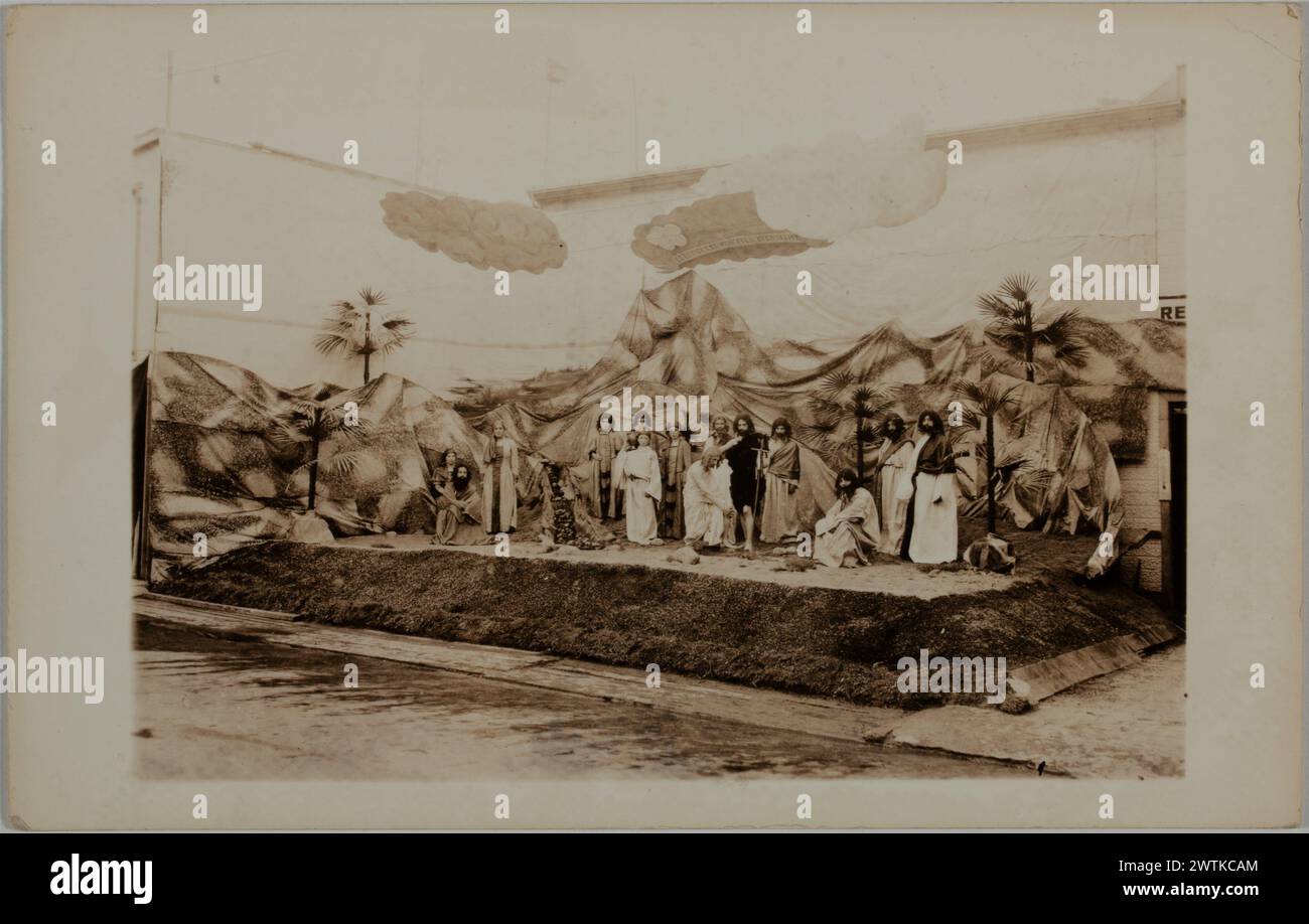 Gelatin silver print - Group portrait of an unidentified theatre troupe ...
