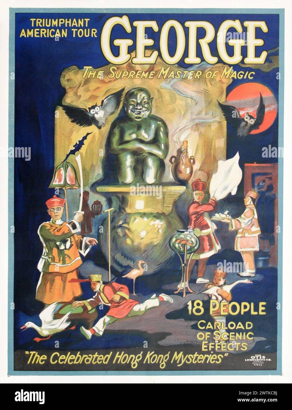 Magic poster - George The Supreme Master of Magic - The Celebrated Hong ...