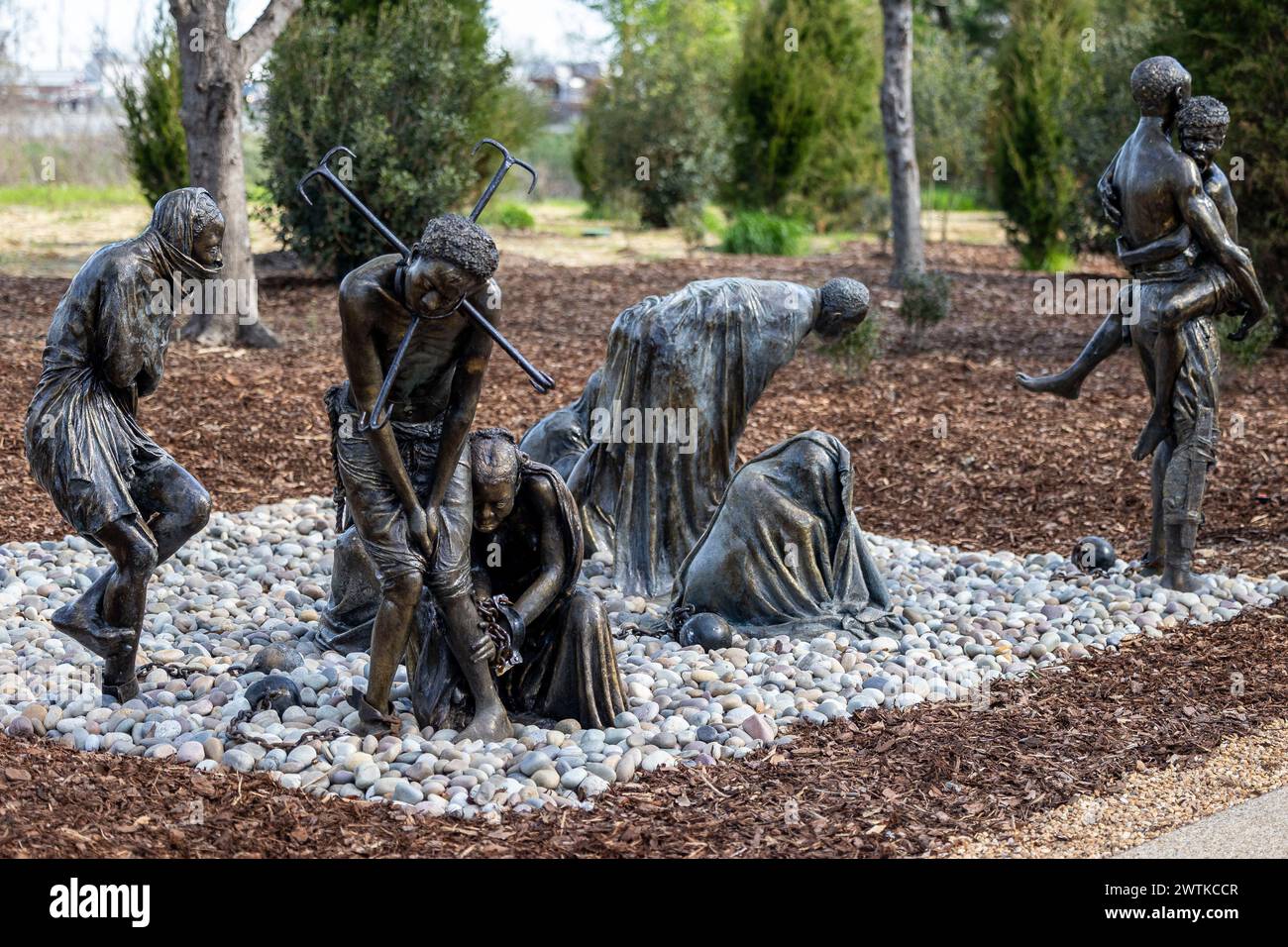 A sculpture named "We Am Very Cold" by Kwame Akoto-Bamfo, bronze, 2023 ...