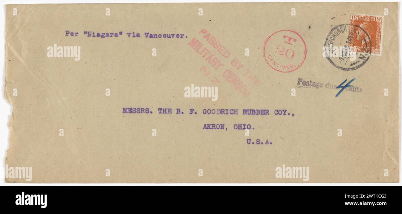 Philatelic 'cover' [envelope], WWI envelopes Stock Photo - Alamy
