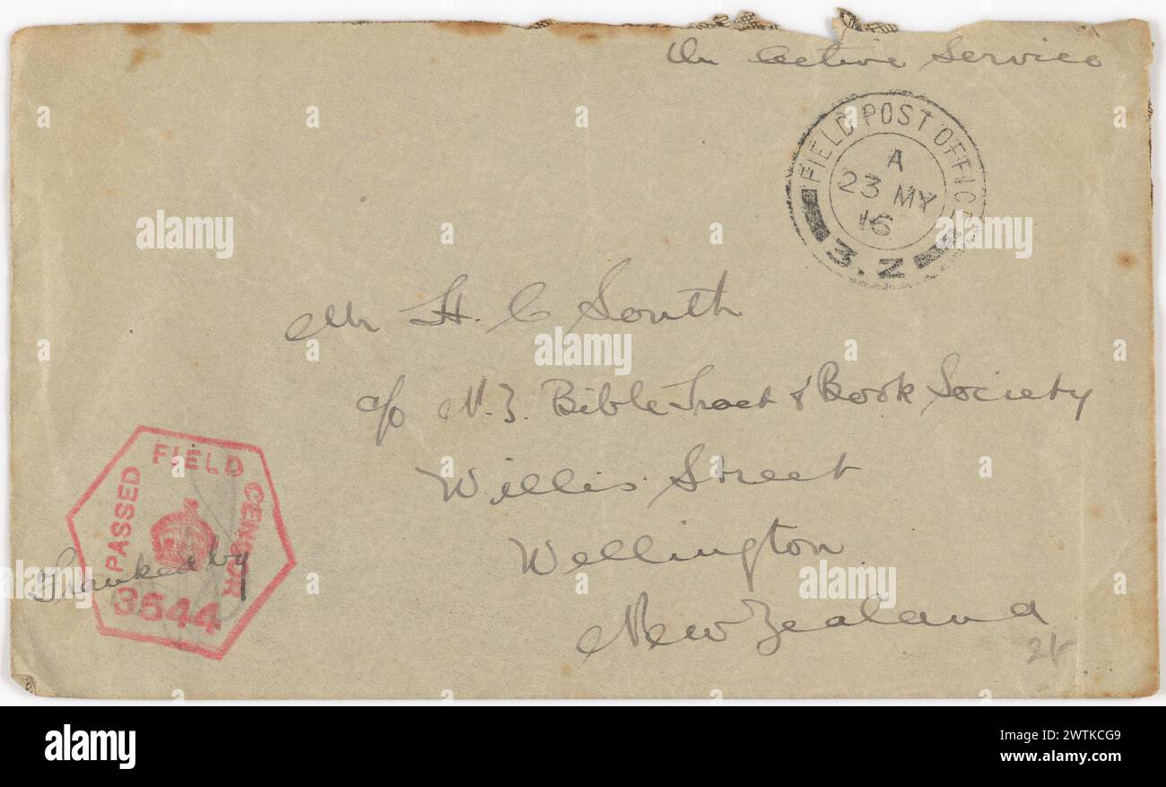 Philatelic 'cover' [envelope], WWI Visual and Verbal Communication ...
