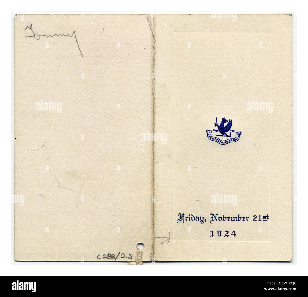 Dance Card Stock Photo Alamy