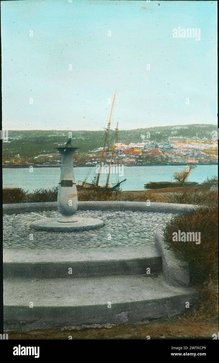 Transparency - Sundial monument, Halifax(?), NS(?), about 1910 Stock ...