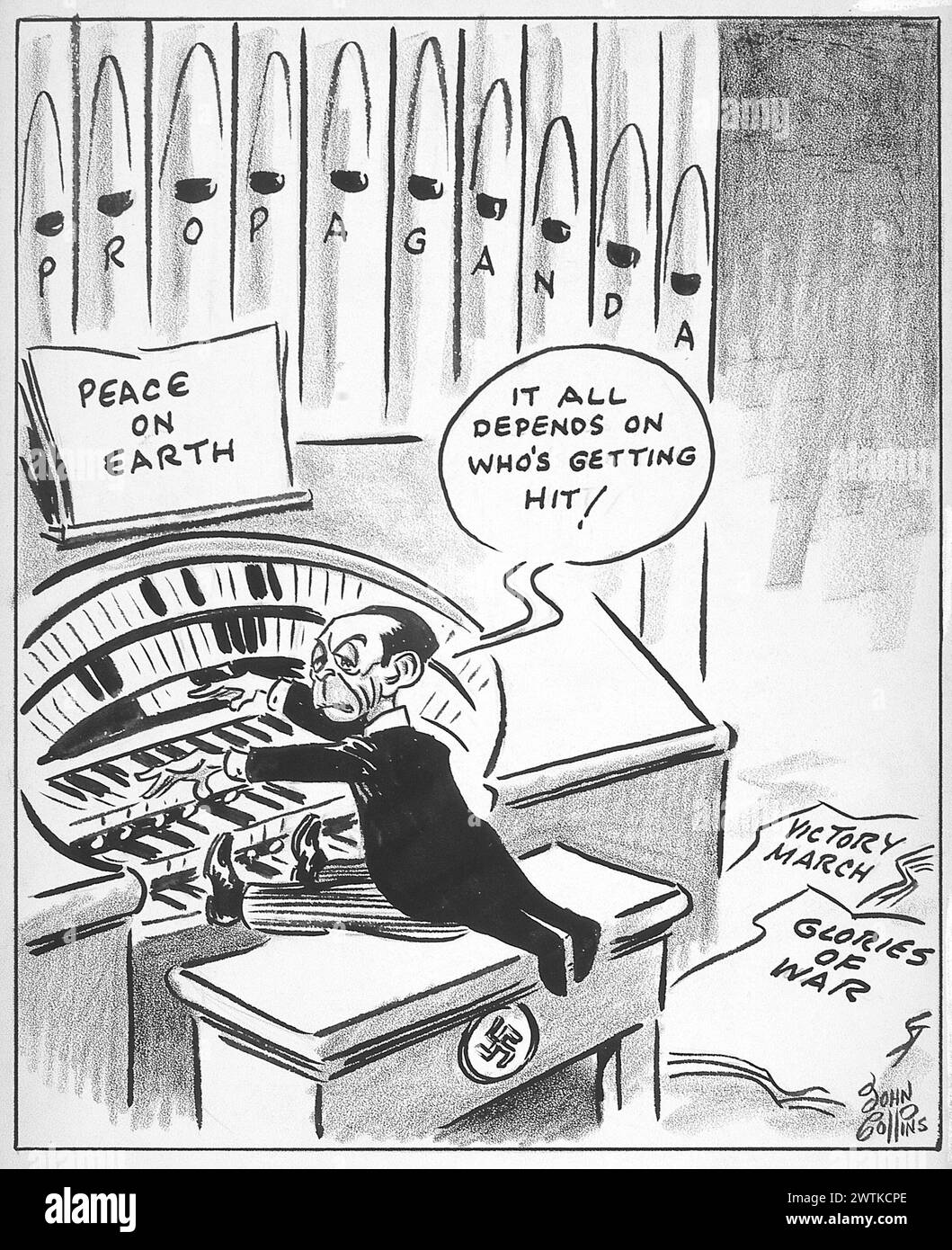 Cartoon - A New Number on the Hit Parade. John Collins (1917-2007 Stock ...