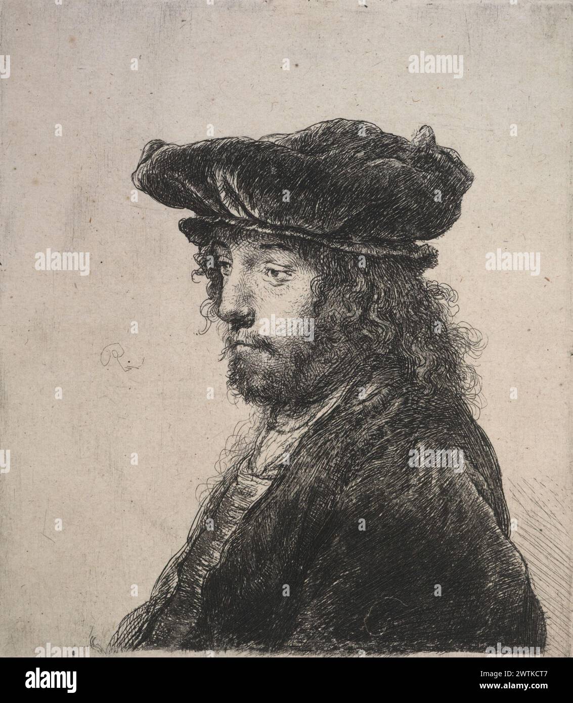 The fourth Oriental head. prints, etchings, works on paper Stock Photo ...